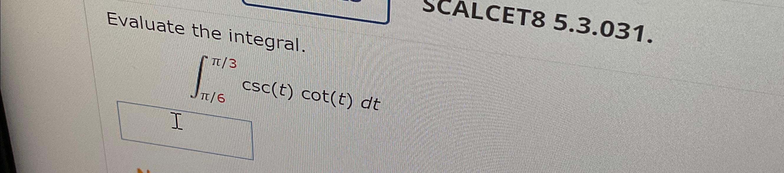 Solved Evaluate the | Chegg.com