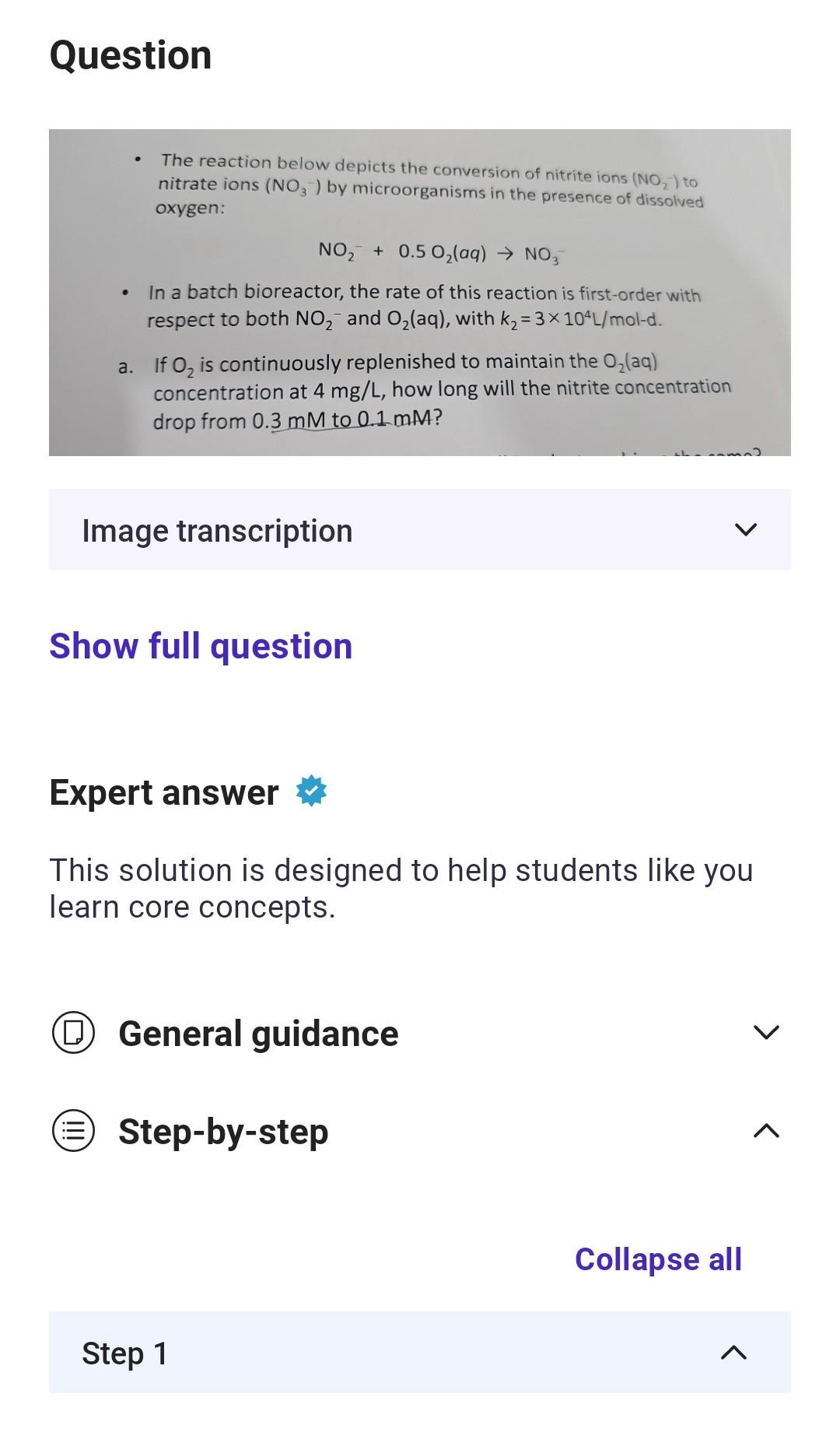 Solved why it is use k2? Q was the first-order reaction... I | Chegg.com
