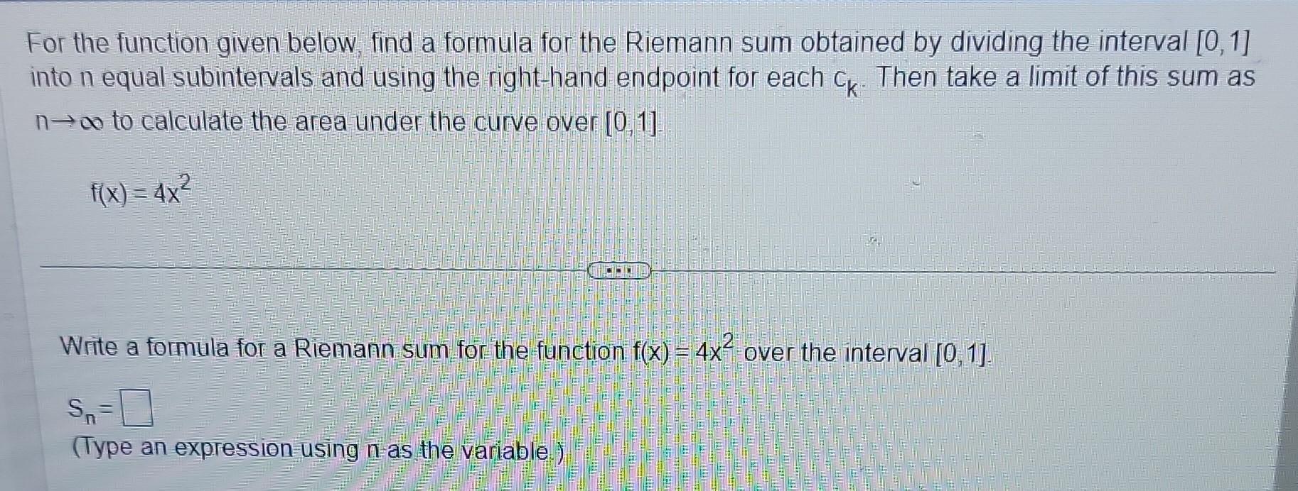 Solved For the function given below, find a formula for the | Chegg.com