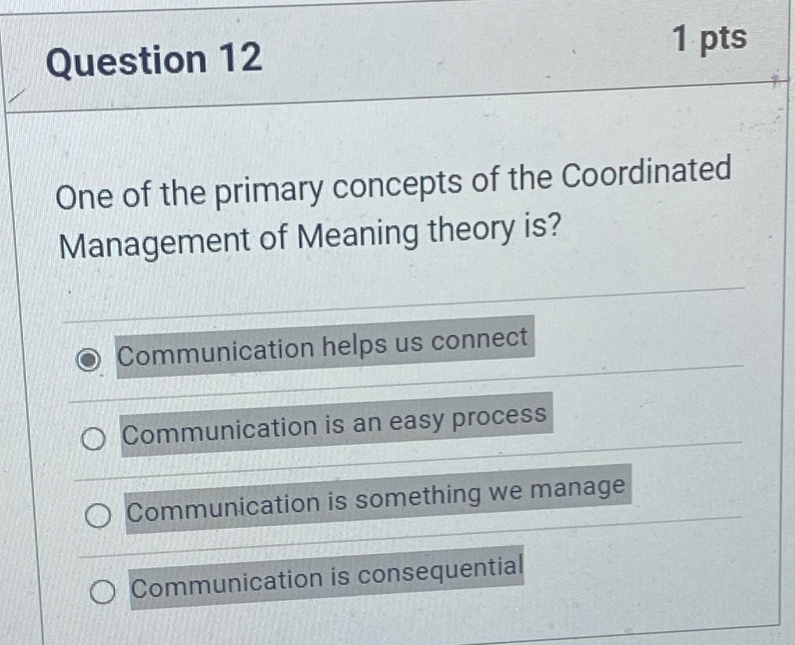 Solved Question 121 ﻿ptsOne of the primary concepts of the | Chegg.com