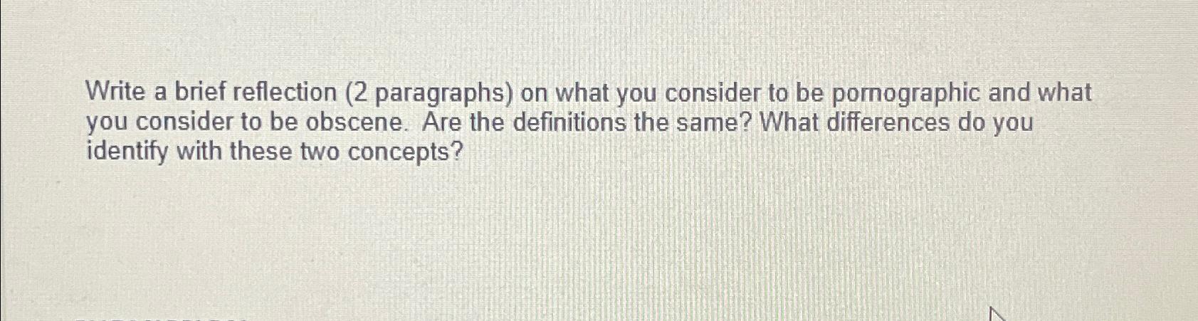 Solved Write a brief reflection (2 ﻿paragraphs) ﻿on what you | Chegg.com
