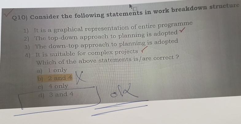 Solved Q10) ﻿Consider the following statements in work | Chegg.com