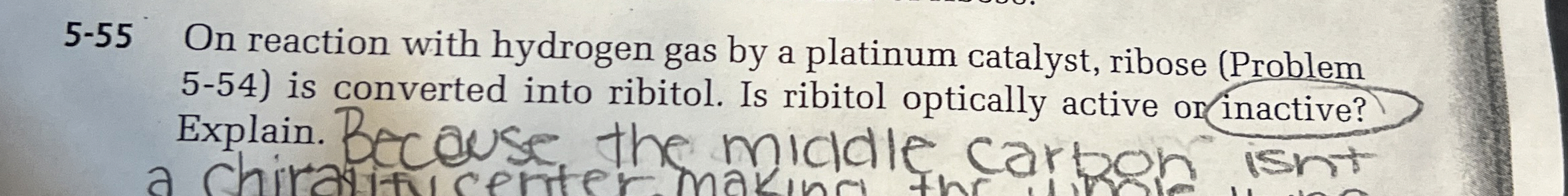 Solved 5-55 ﻿On reaction with hydrogen gas by a platinum | Chegg.com