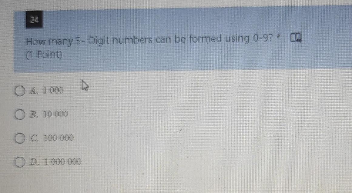 Solved 24 How many 5- Digit numbers can be formed using | Chegg.com