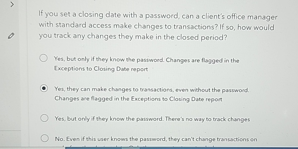 Solved If you set a closing date with a password, can a | Chegg.com