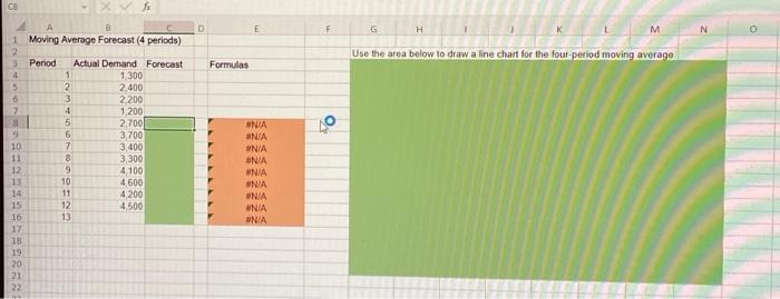 Solved Excel o-lene structured activitr: Movine Averese | Chegg.com Solved Excel o-lene structured activitr: Movine Averese | Chegg.com