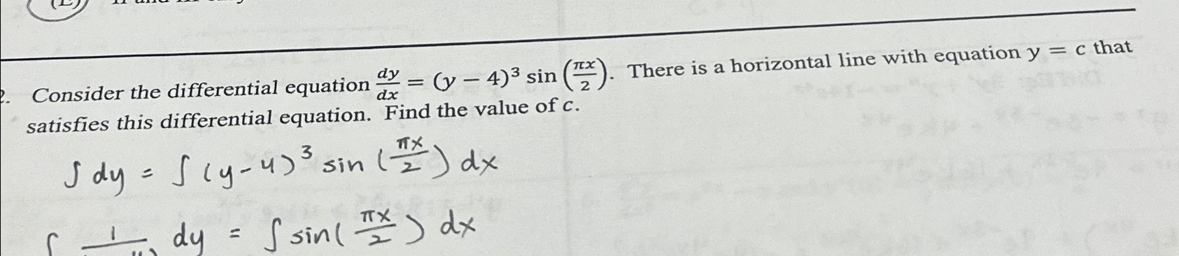 Solved Consider the differential equation | Chegg.com