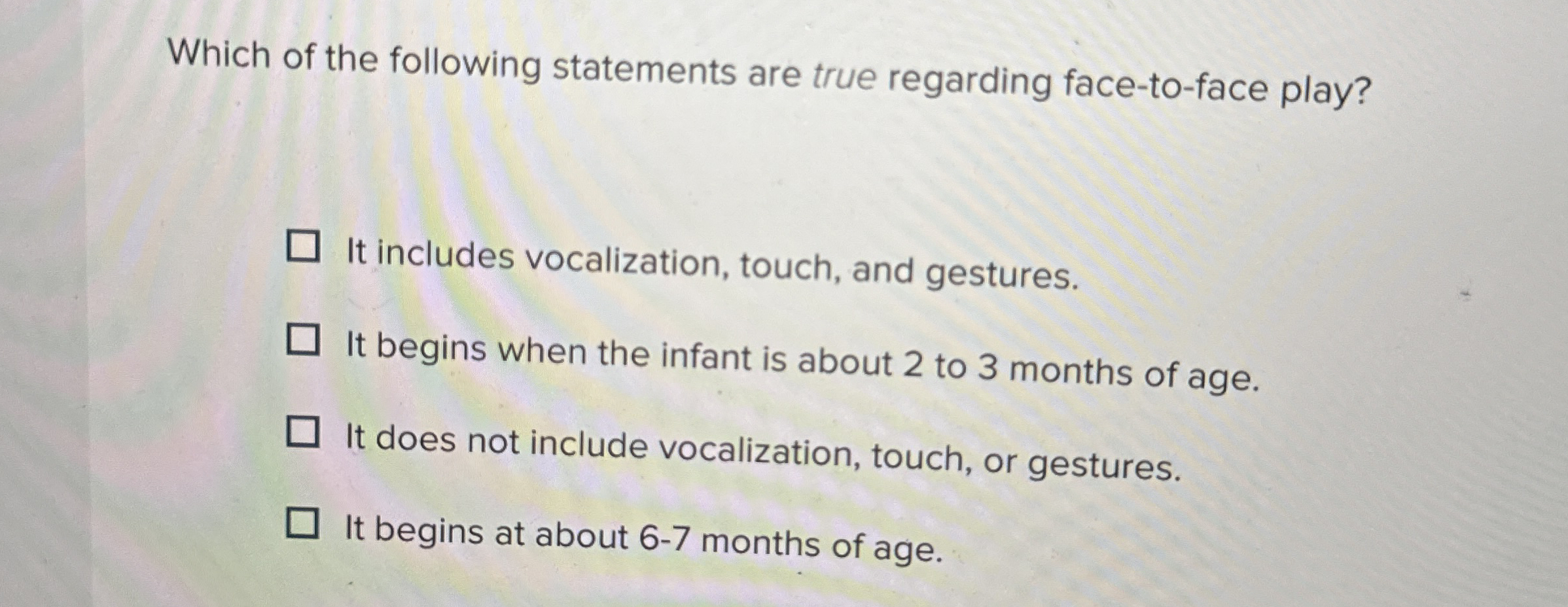 Solved Which of the following statements are true regarding | Chegg.com