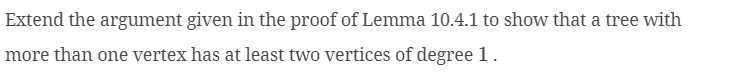 Solved Extend the argument given in the proof of Lemma | Chegg.com