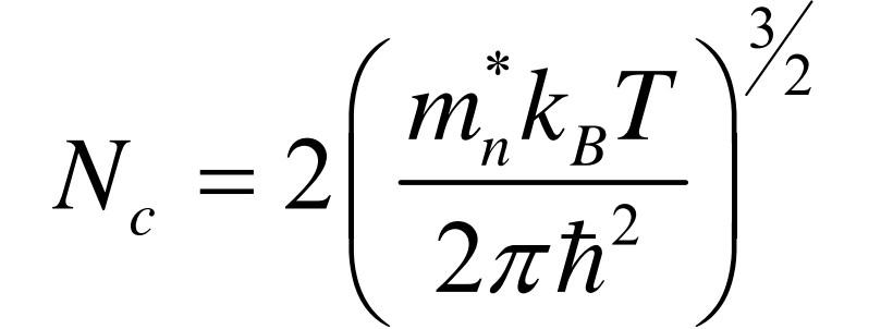 The effective density of states Nc in the conduction | Chegg.com