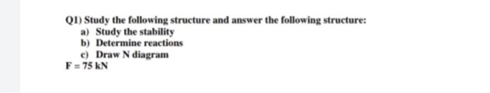 Solved Q1) Study the following structure and answer the | Chegg.com