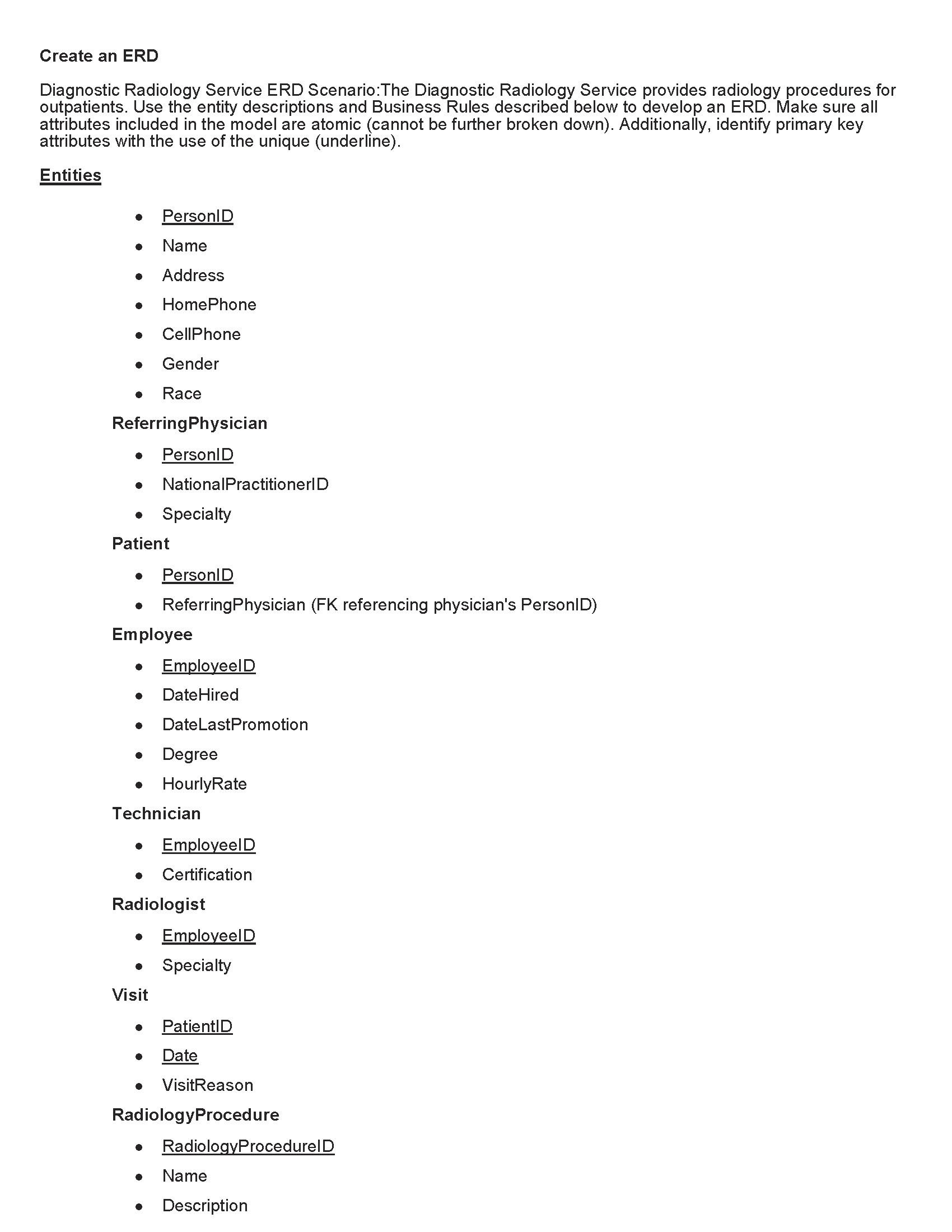 Solved Please provide the answer for the "Create an | Chegg.com