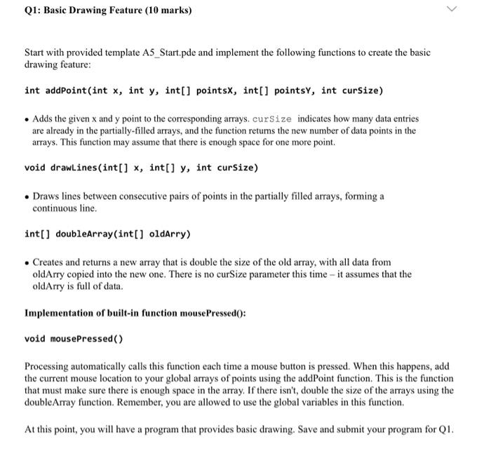 Solved Implement a simple drawing program. This program uses | Chegg.com