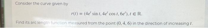 Solved Find the arc length of the polar curve given by | Chegg.com