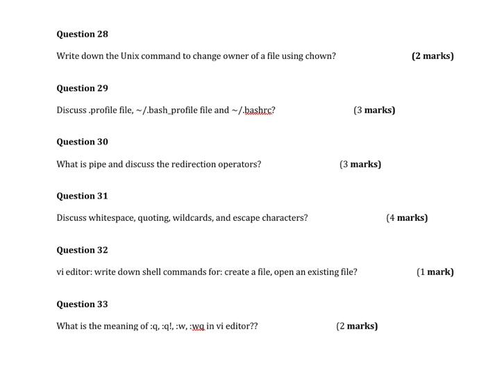 Solved What is UNIX file \& directory permission / access | Chegg.com