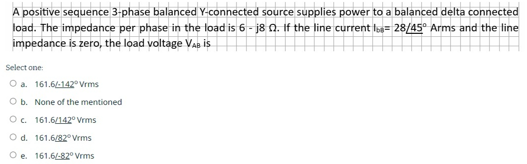A positive sequence 3-phase balanced Y-connected | Chegg.com