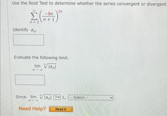 Solved Use the Root Test to determine whether the series is | Chegg.com