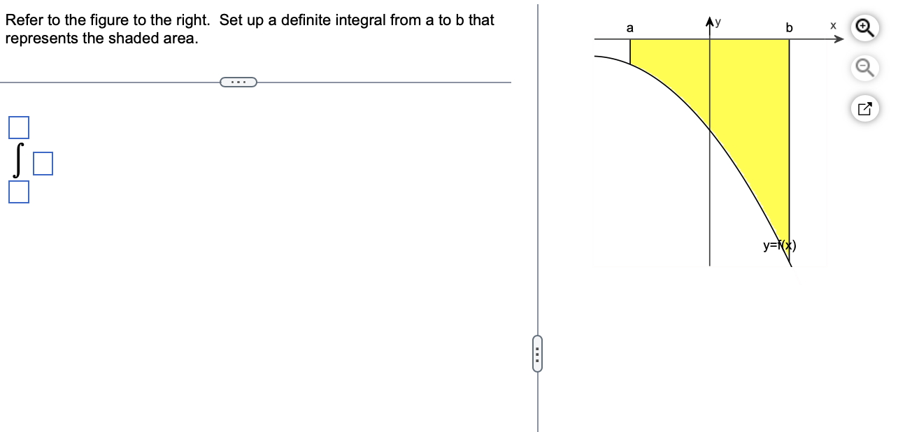 Solved Refer to the figure to the right. Set up a definite | Chegg.com