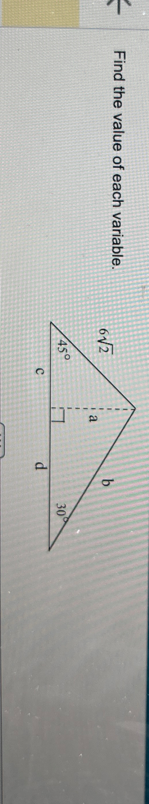 Solved Find the value of each variable. | Chegg.com