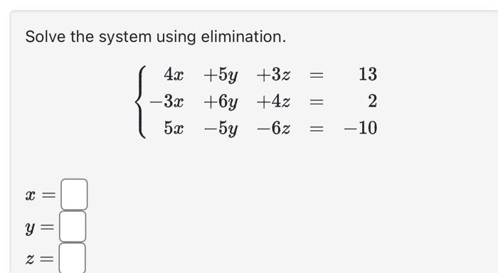 Solved Determine whether the following system has no | Chegg.com