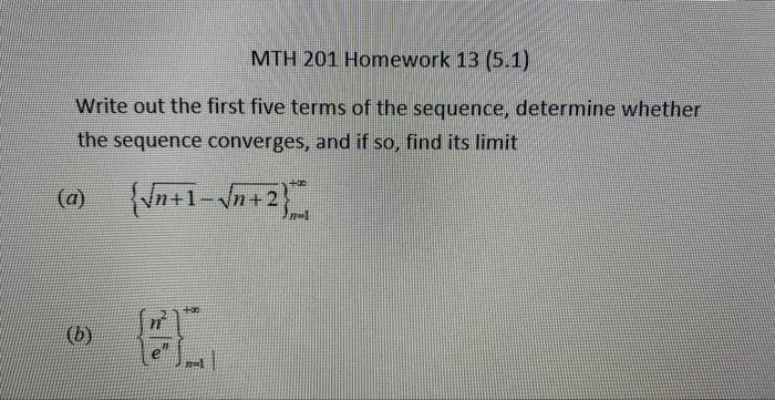 Solved Write out the first five terms of the sequence, | Chegg.com