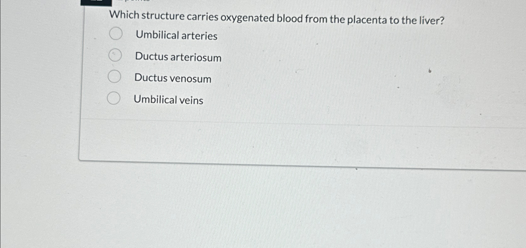 Solved Which structure carries oxygenated blood from the | Chegg.com
