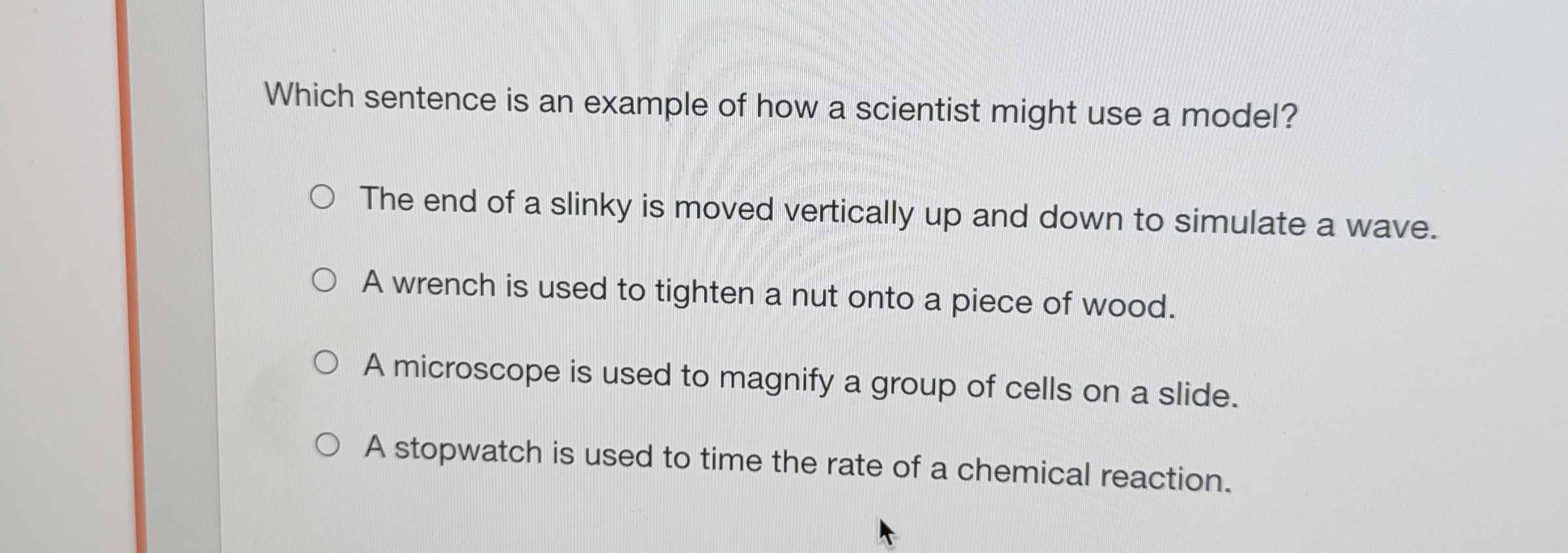 Solved Which sentence is an example of how a scientist might | Chegg.com