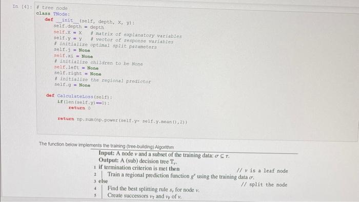 Solved Machine learning: Basic Regression Tree to | Chegg.com