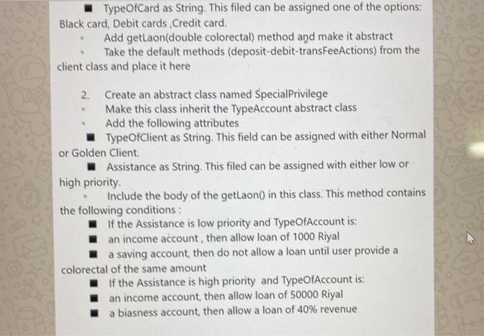 Solved Create the following: Interface: 1. Create an | Chegg.com