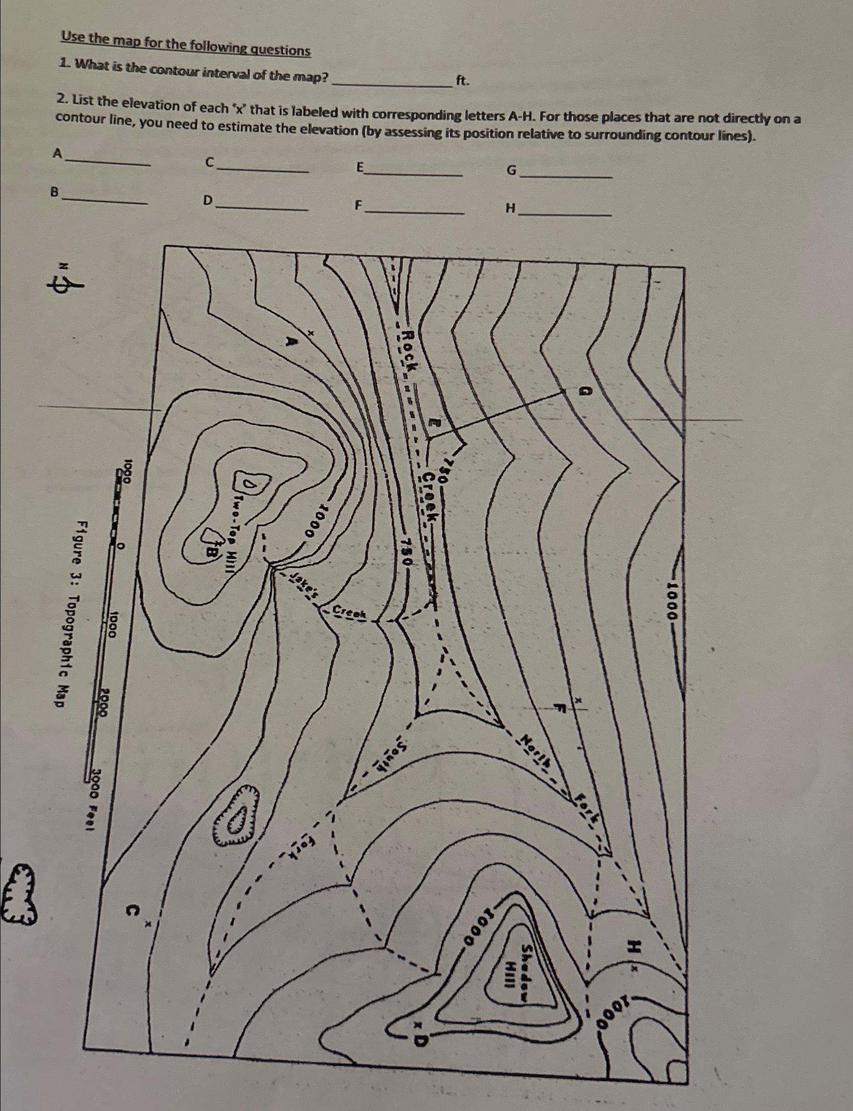 Solved Use the map for the following questions1 ﻿What is the | Chegg.com