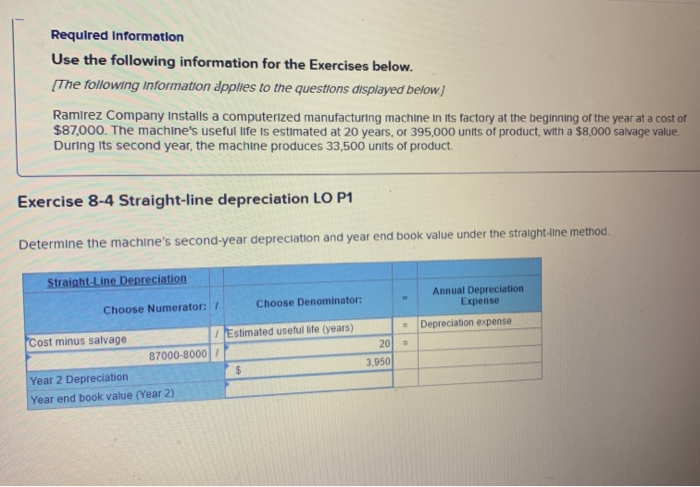 Solved Required Information Use the following information | Chegg.com