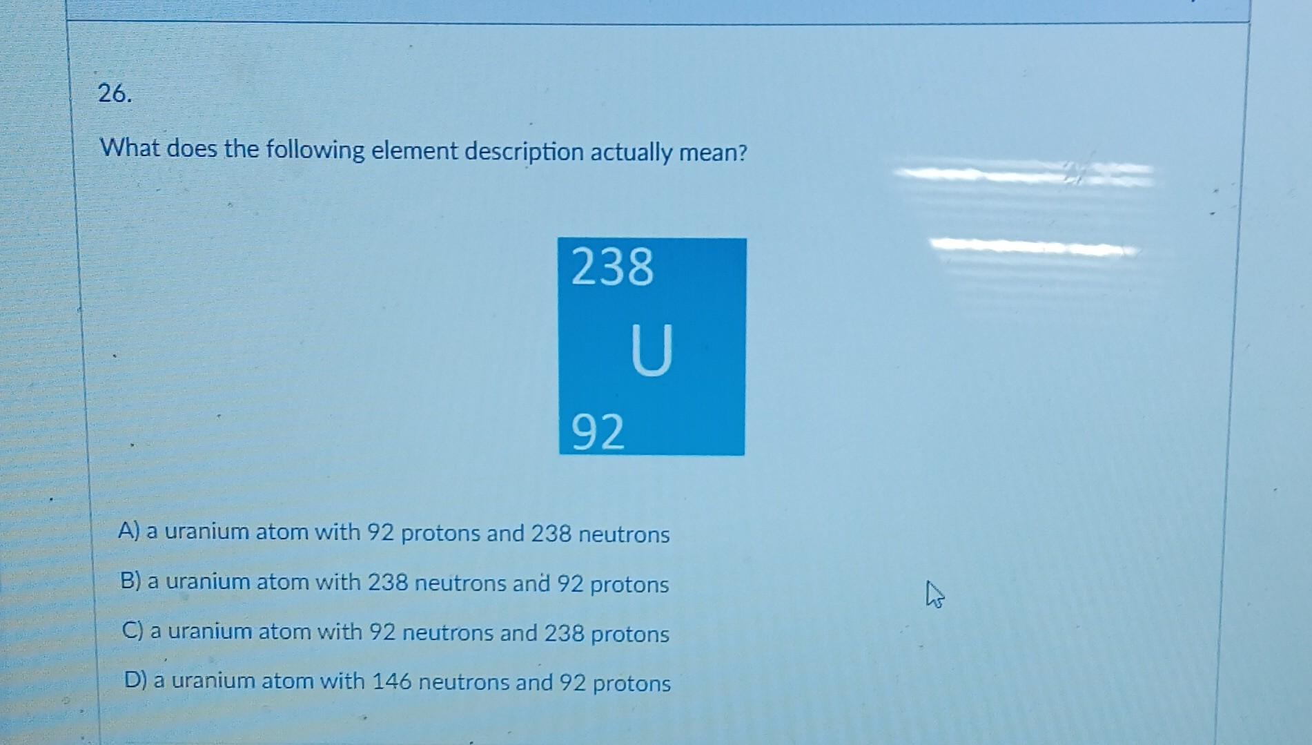 Solved What does the following element description actually | Chegg.com