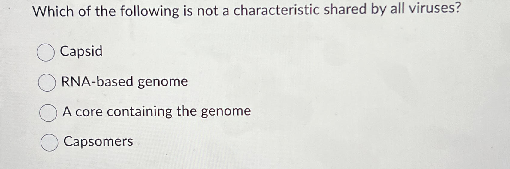 Solved Which of the following is not a characteristic shared | Chegg.com