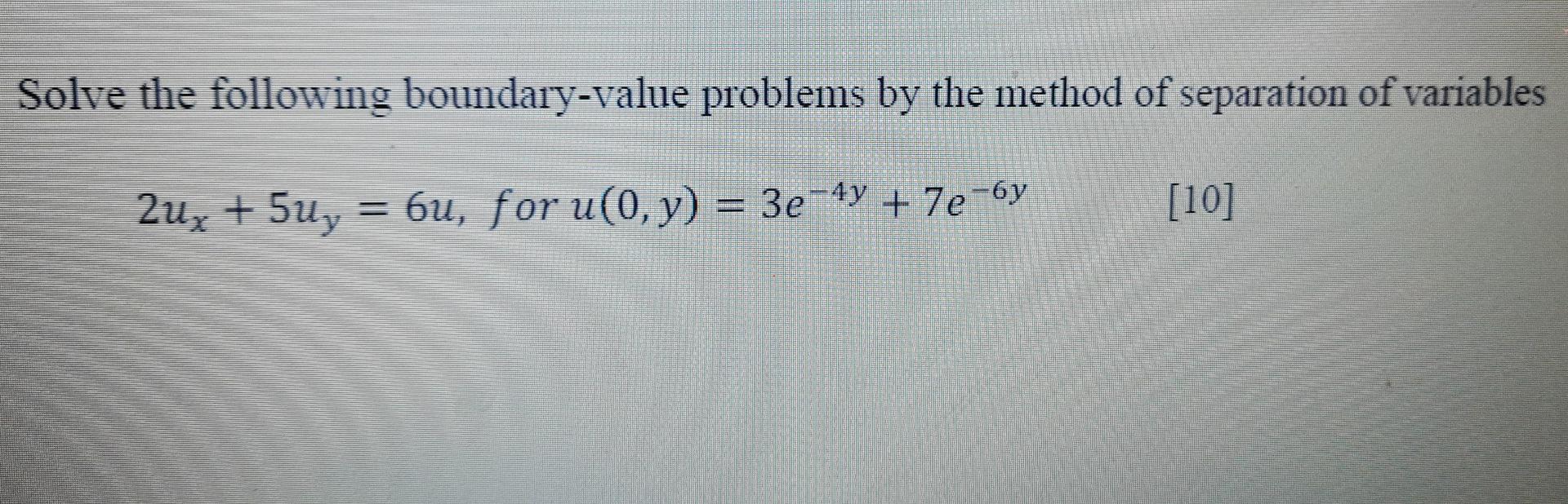 Solved Solve the following boundary-value problems by the | Chegg.com