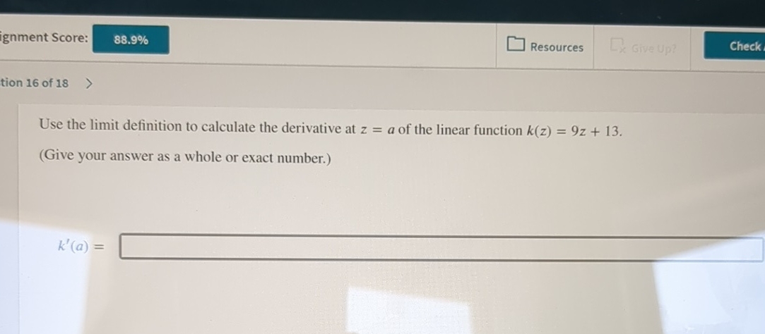 Solved ignment Score:ResourcesGrive up?tion 16 of 18Use the | Chegg.com Solved ignment Score:ResourcesGrive up?tion 16 of 18Use the | Chegg.com
