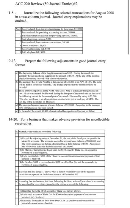21-24. Journalize the following transactions for the | Chegg.com