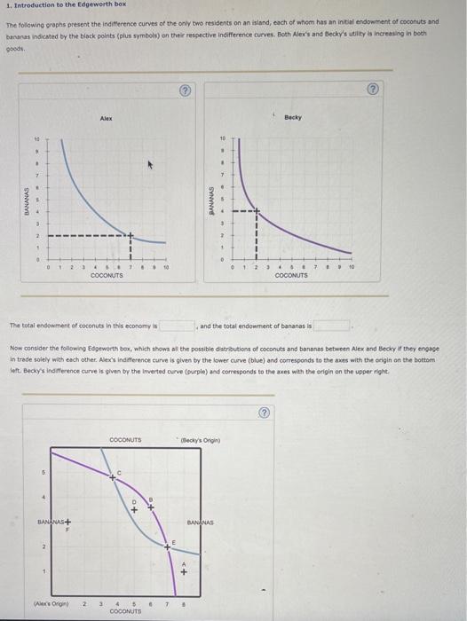Solved 1. Introduction to the Edgeworth box The following | Chegg.com