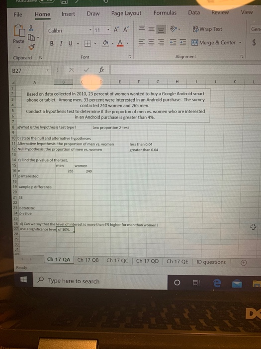 Solved HULU Save File Home Insert Draw Page Layout Formulas | Chegg.com