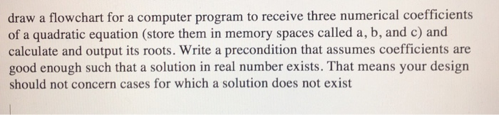Solved draw a flowchart for a computer program to receive | Chegg.com