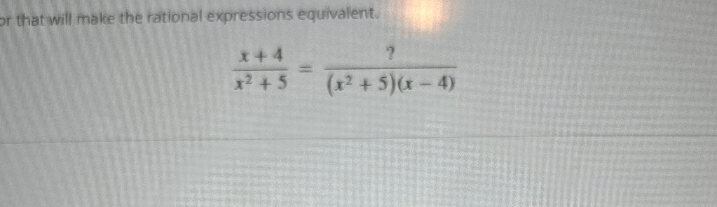 Solved that will make the rational expressions | Chegg.com
