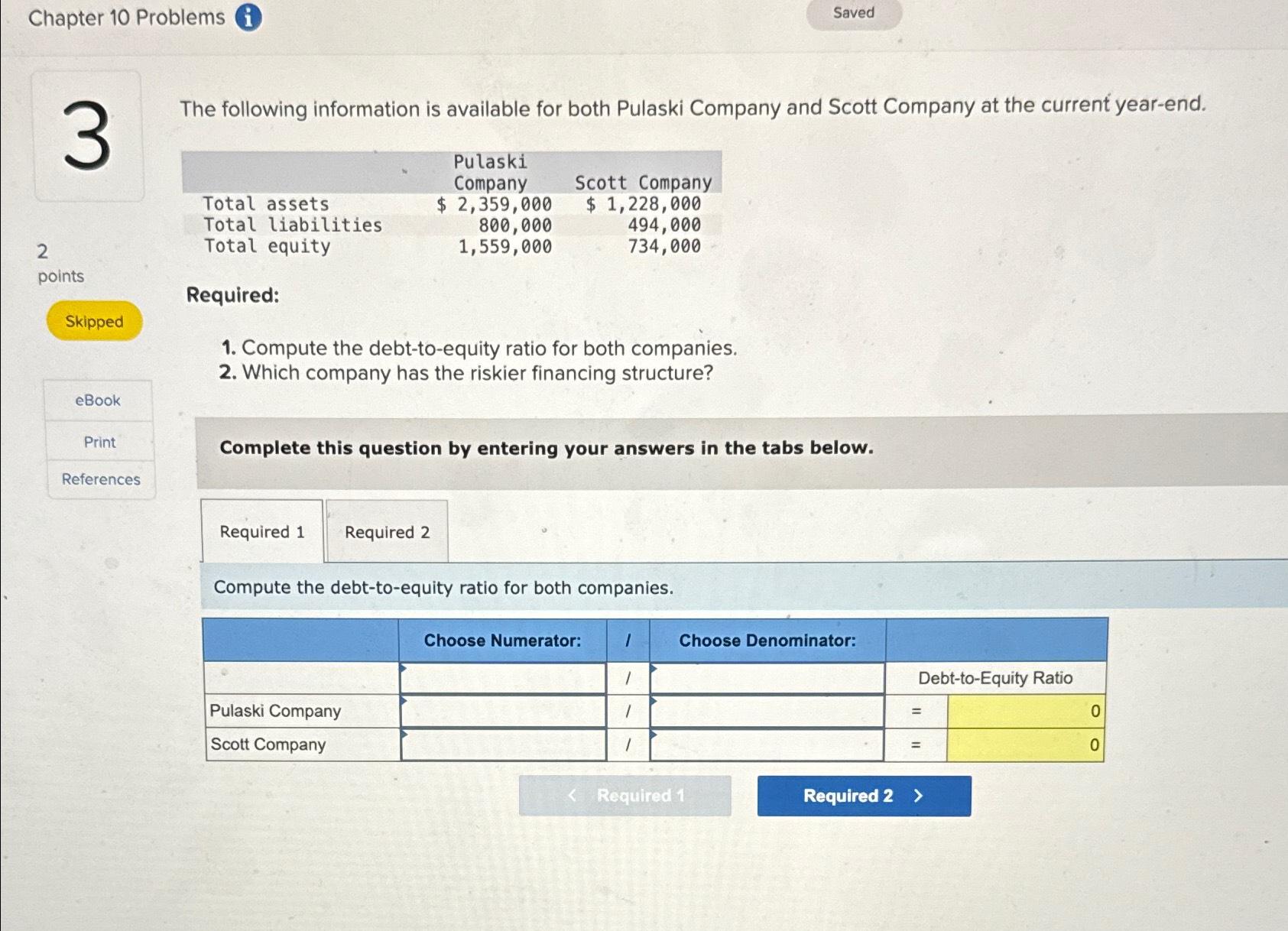 Solved Chapter 10 ﻿Problems | Chegg.com