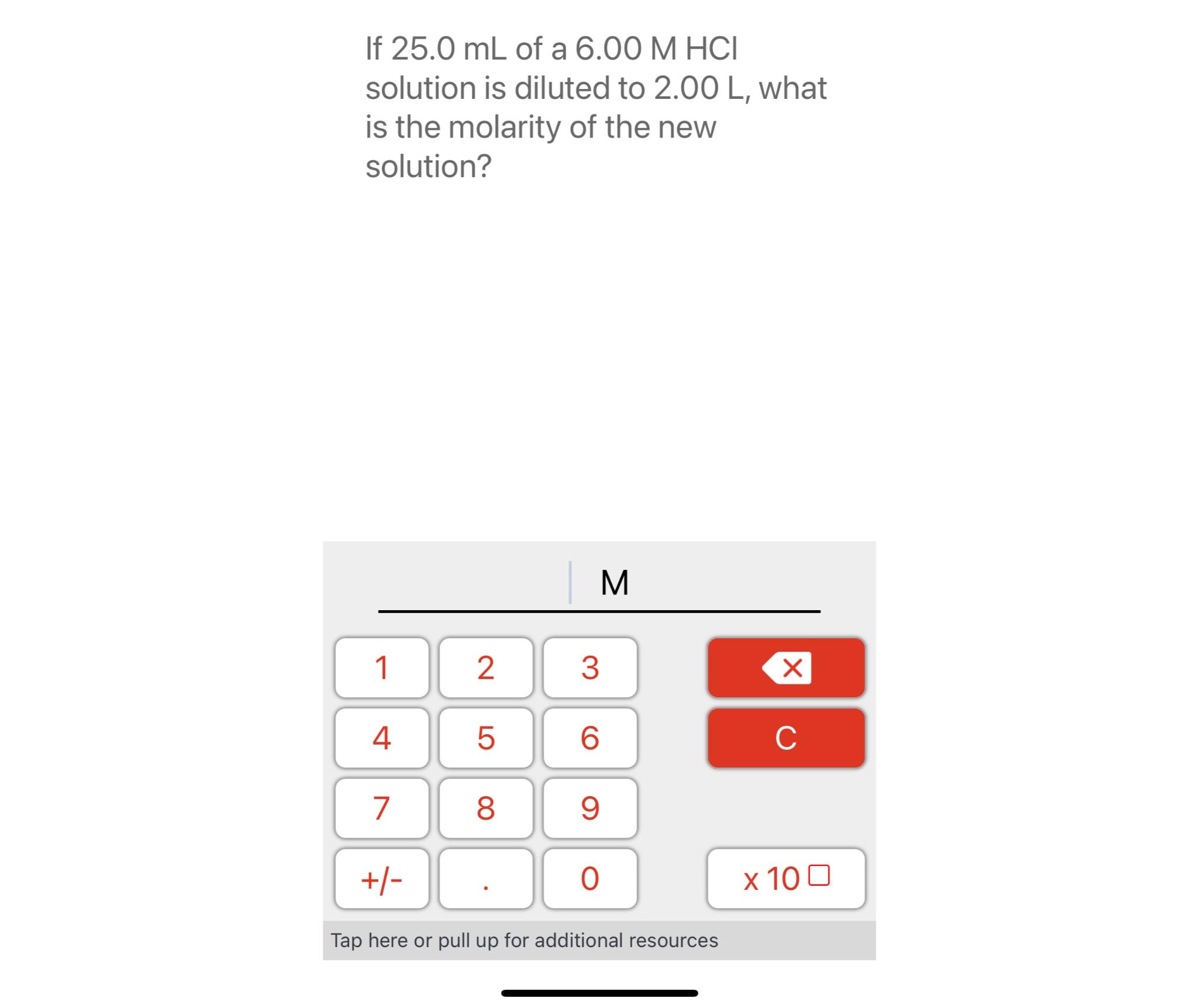 Solved If 25.0mL ﻿of a 6.00MHCl ﻿solution is diluted to | Chegg.com