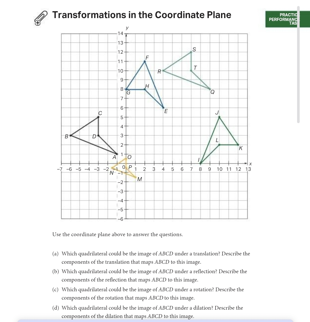 Solved Transformations in the Coordinate | Chegg.com