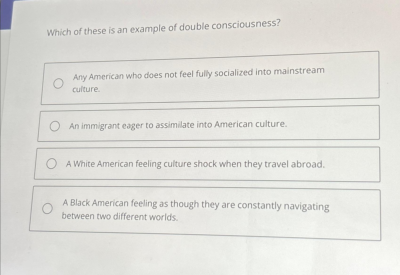 Solved Which of these is an example of double | Chegg.com