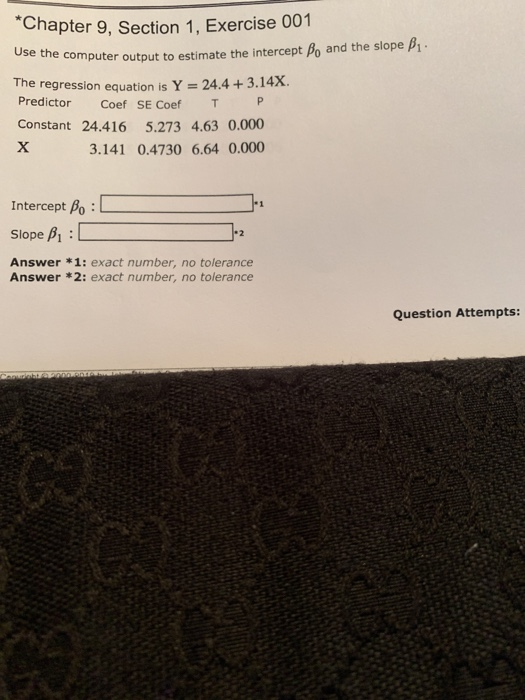 Solved *Chapter 9, Section 1, Exercise 001 the computer | Chegg.com