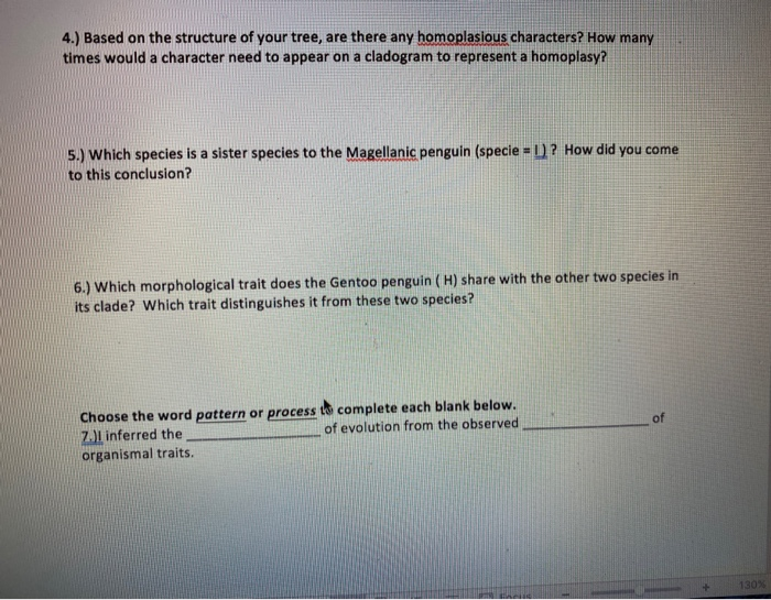 Solved 4.) Based on the structure of your tree, are there | Chegg.com