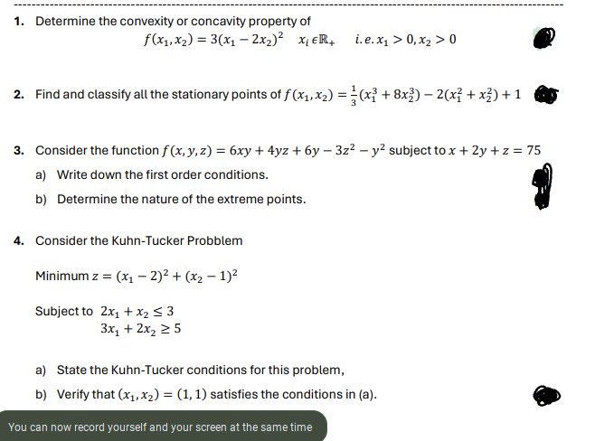 Solved Determine the convexity or concavity property | Chegg.com