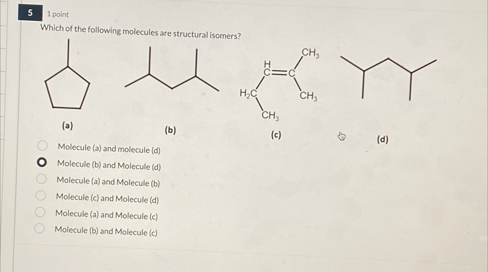 Solved 51 ﻿pointWhich of the following molecules are | Chegg.com