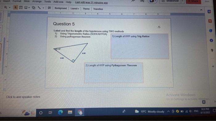 Solved h Insert Format Slide Arrange Tools Add-ons Help Q T- | Chegg.com