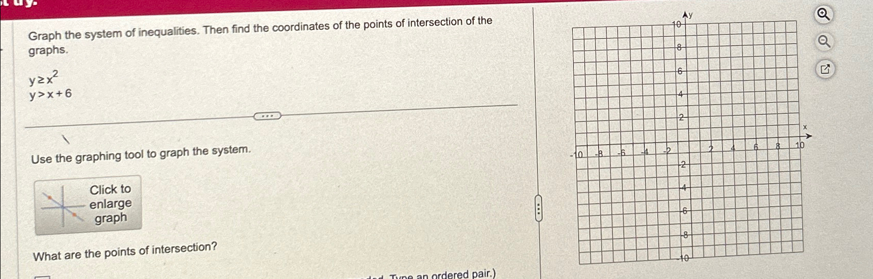 Solved Graph the system of inequalities. Then find the | Chegg.com